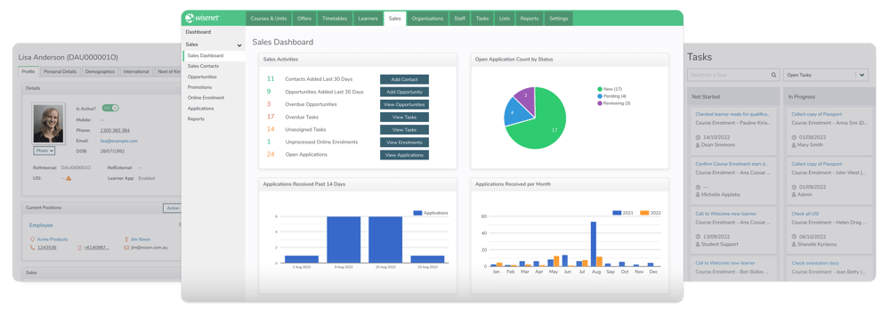 Student Management System And Training Applications From Wisenet